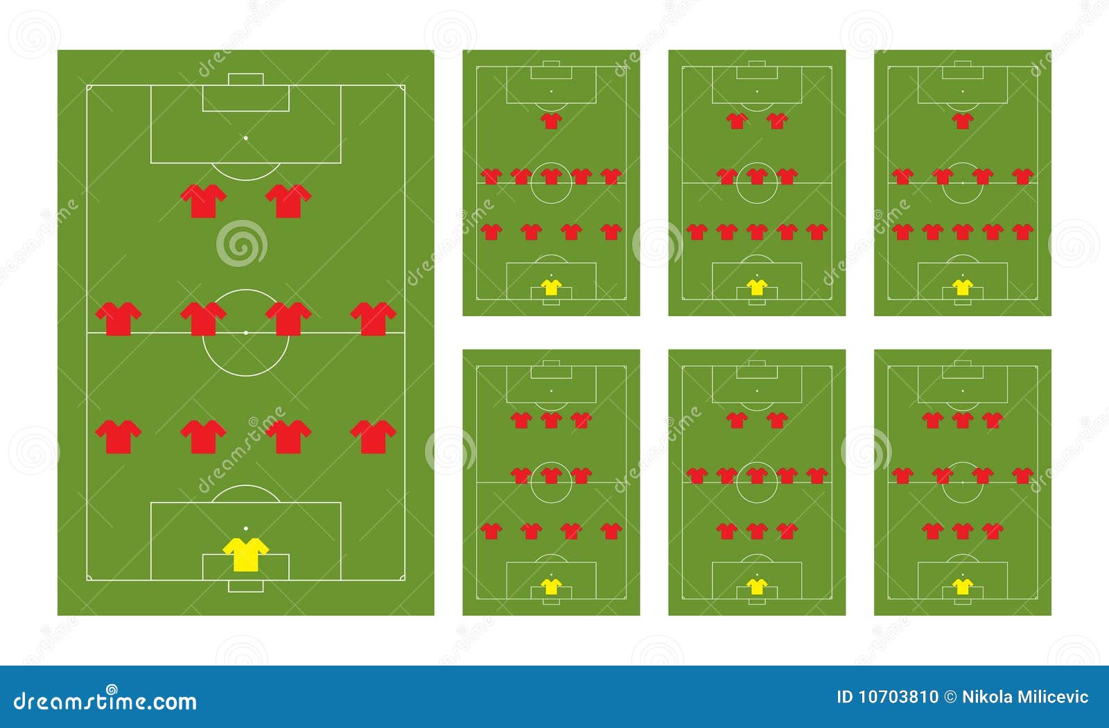 Football Formations Stock Photo - Image: 10703810