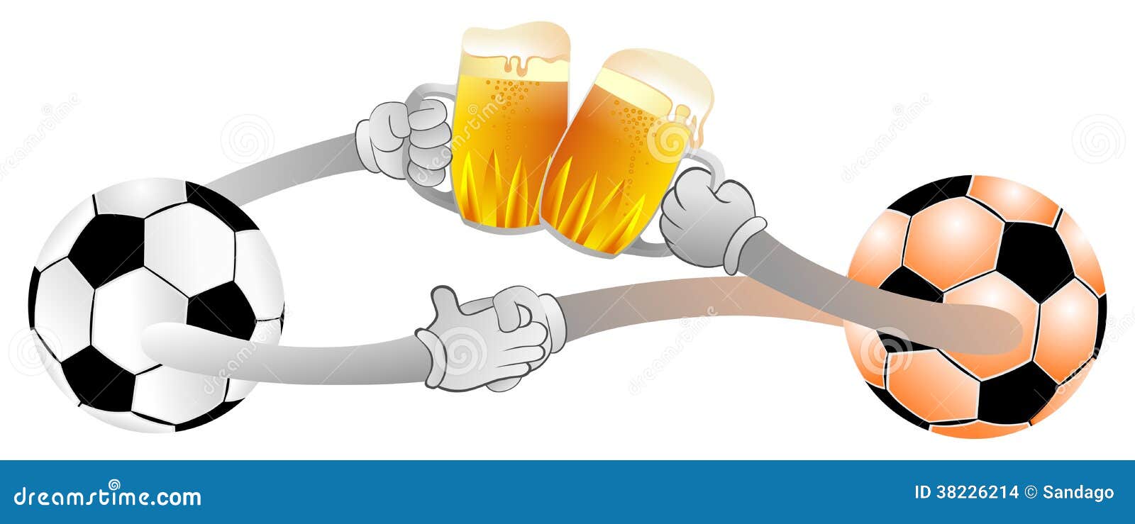 Football friendship stock vector. Illustration of international - 38226214