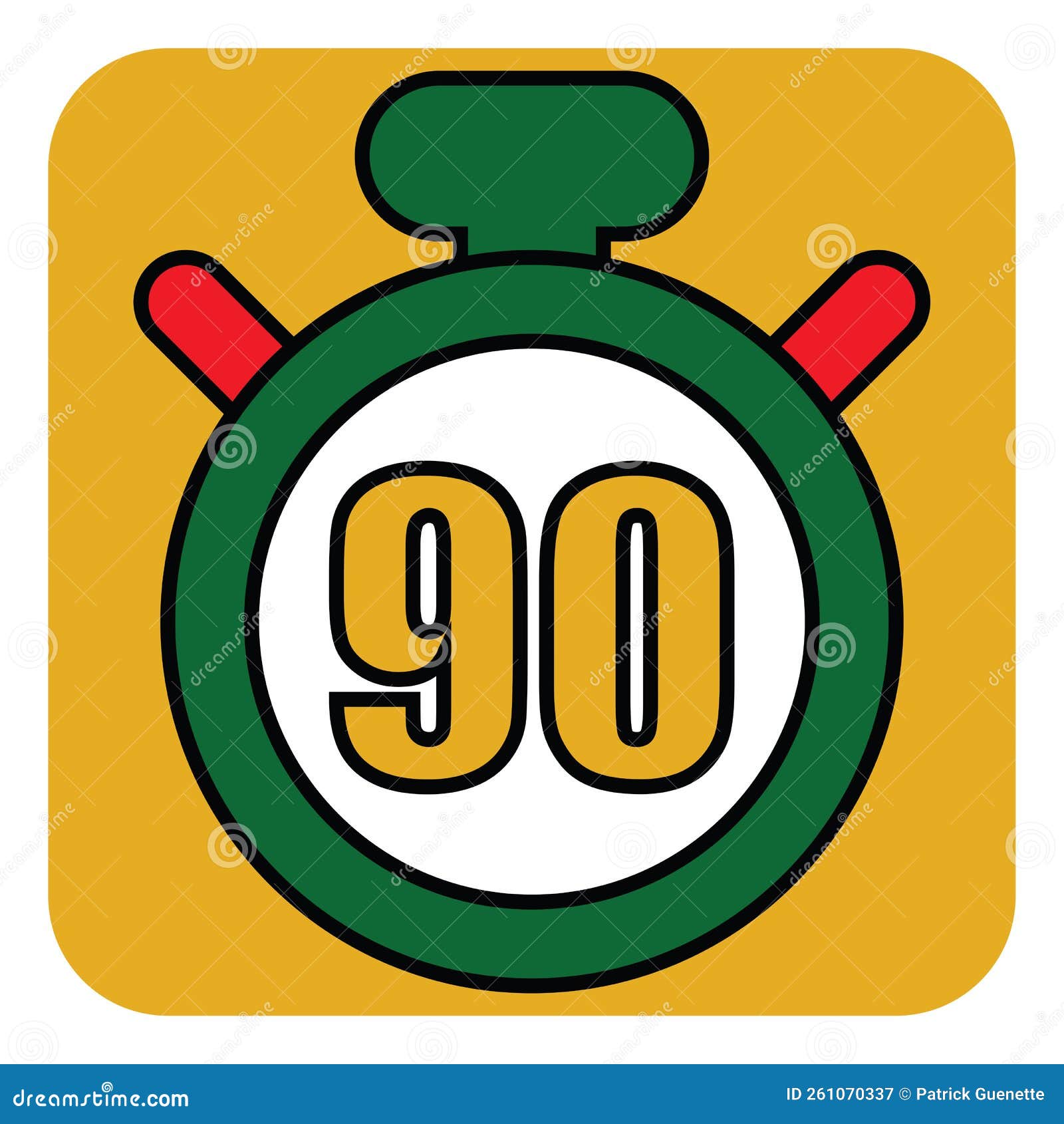 Football game time, icon stock vector. Illustration of icon - 261070337