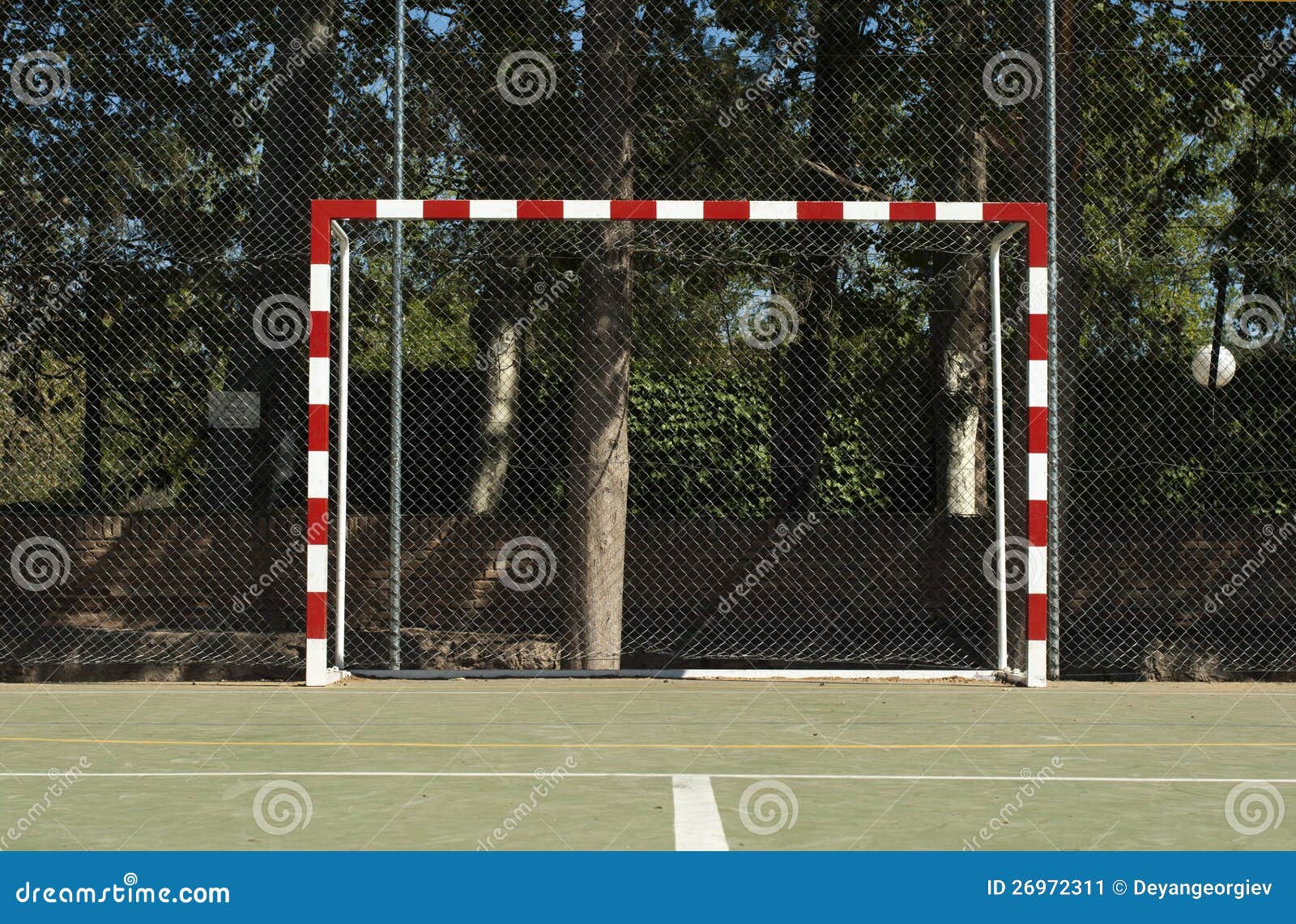 Football gate stock image. Image of playground, outdoors - 26972311