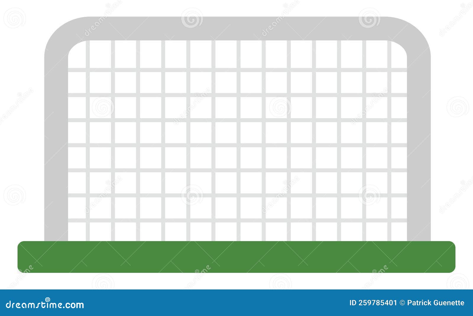 Football goal, icon stock vector. Illustration of ball - 259785401