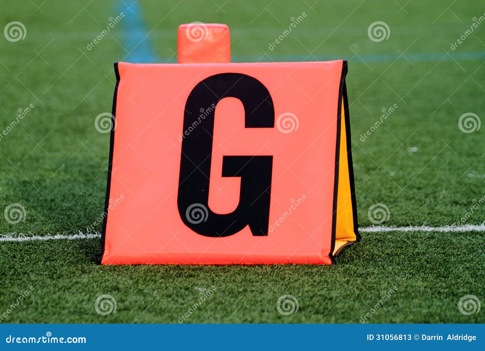 Football goal line marker stock image. Image of tent - 31056813
