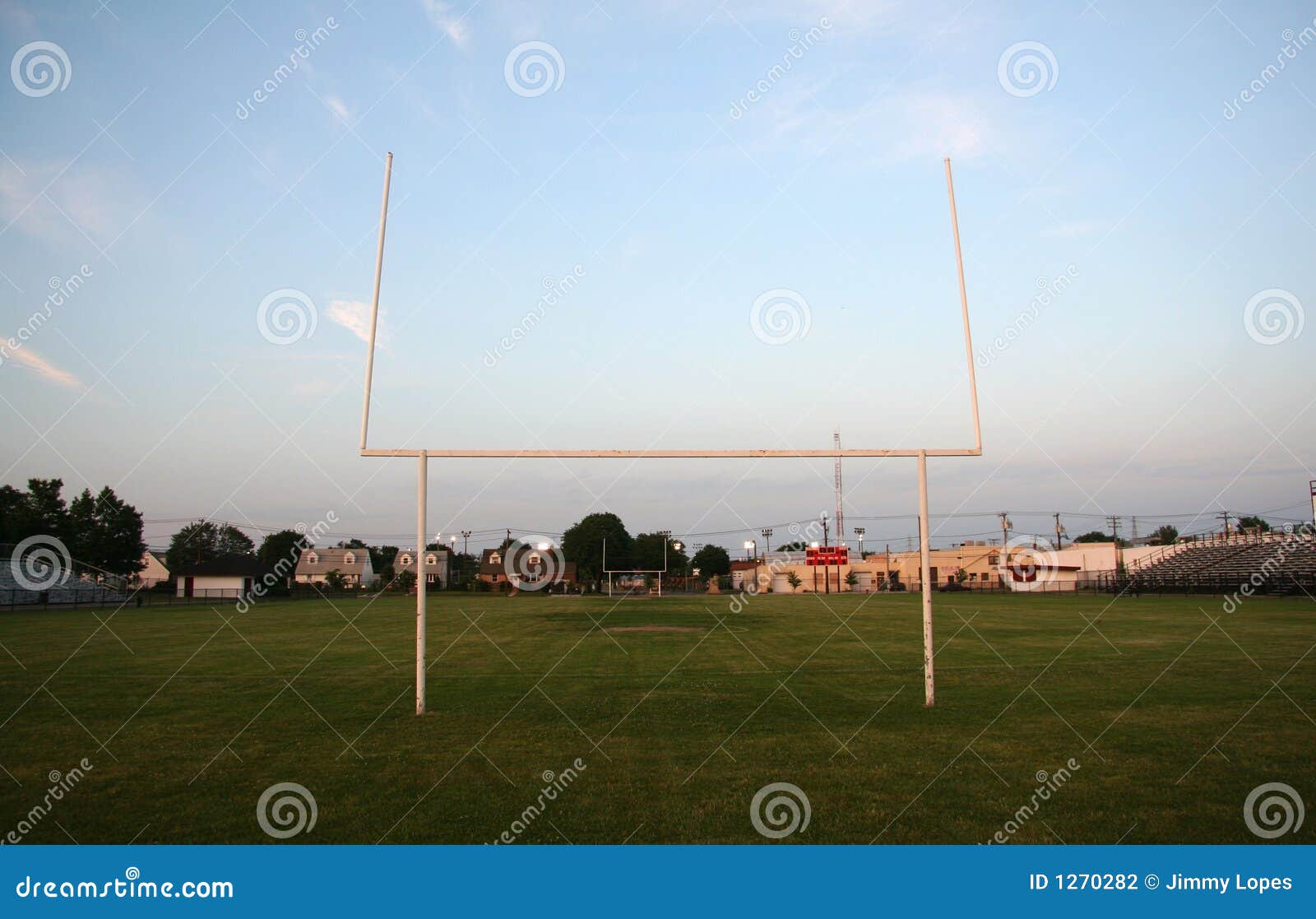 Football Goal Post stock photo. Image of stadium, team - 1270282