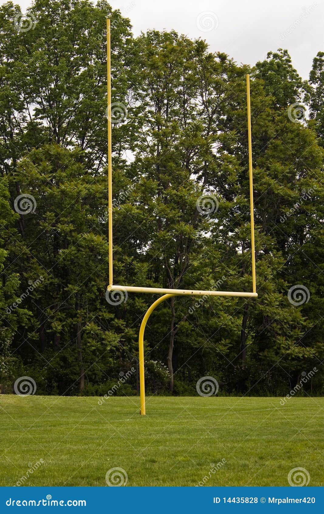 Football Goal Post stock photo. Image of american, yellow - 14435828