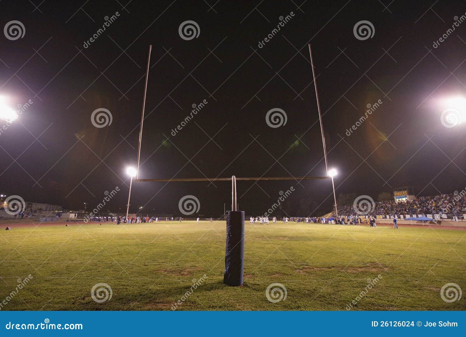 Football goal post editorial stock image. Image of stand - 26126024