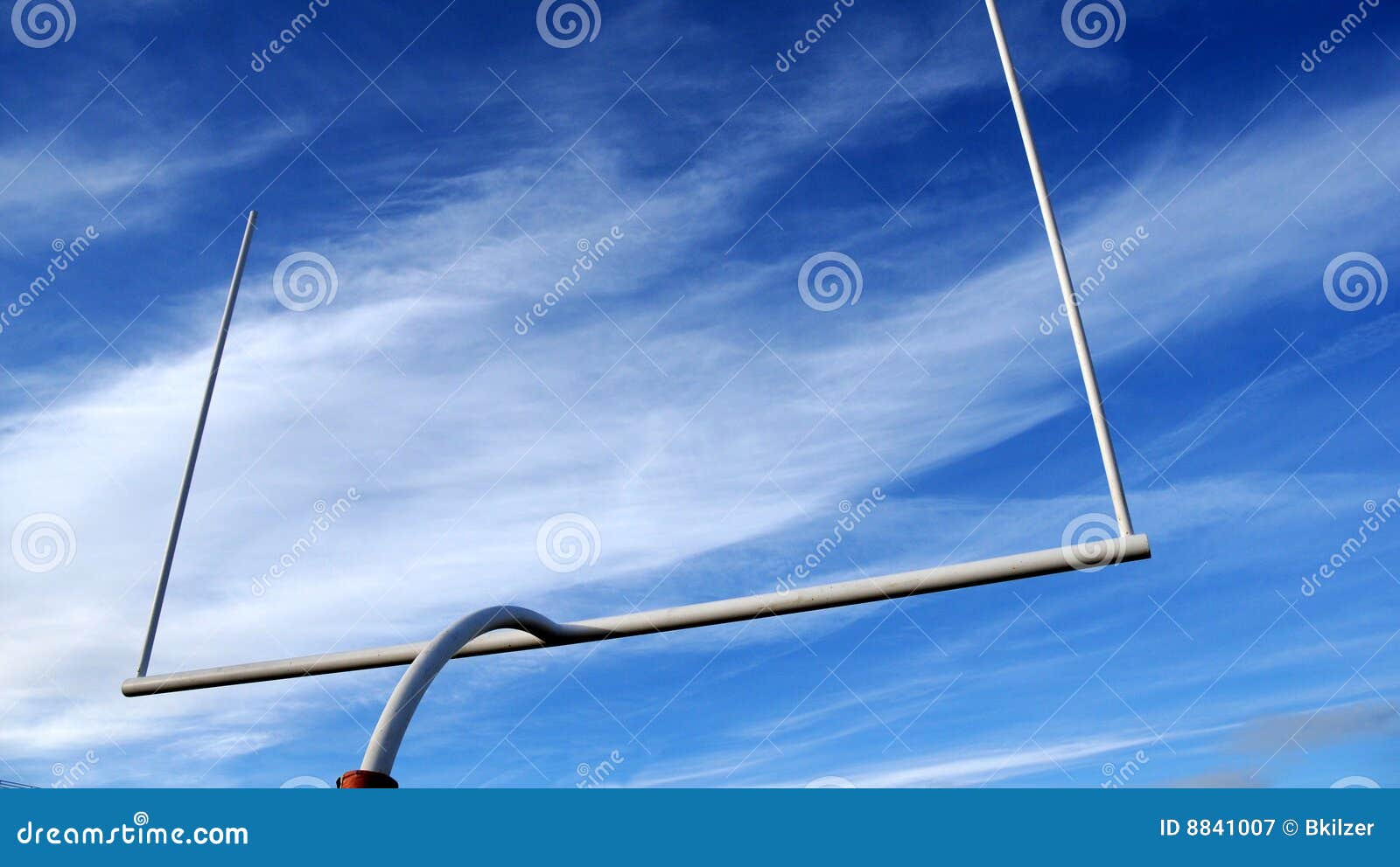 Football goal post stock image. Image of althete, white - 8841007