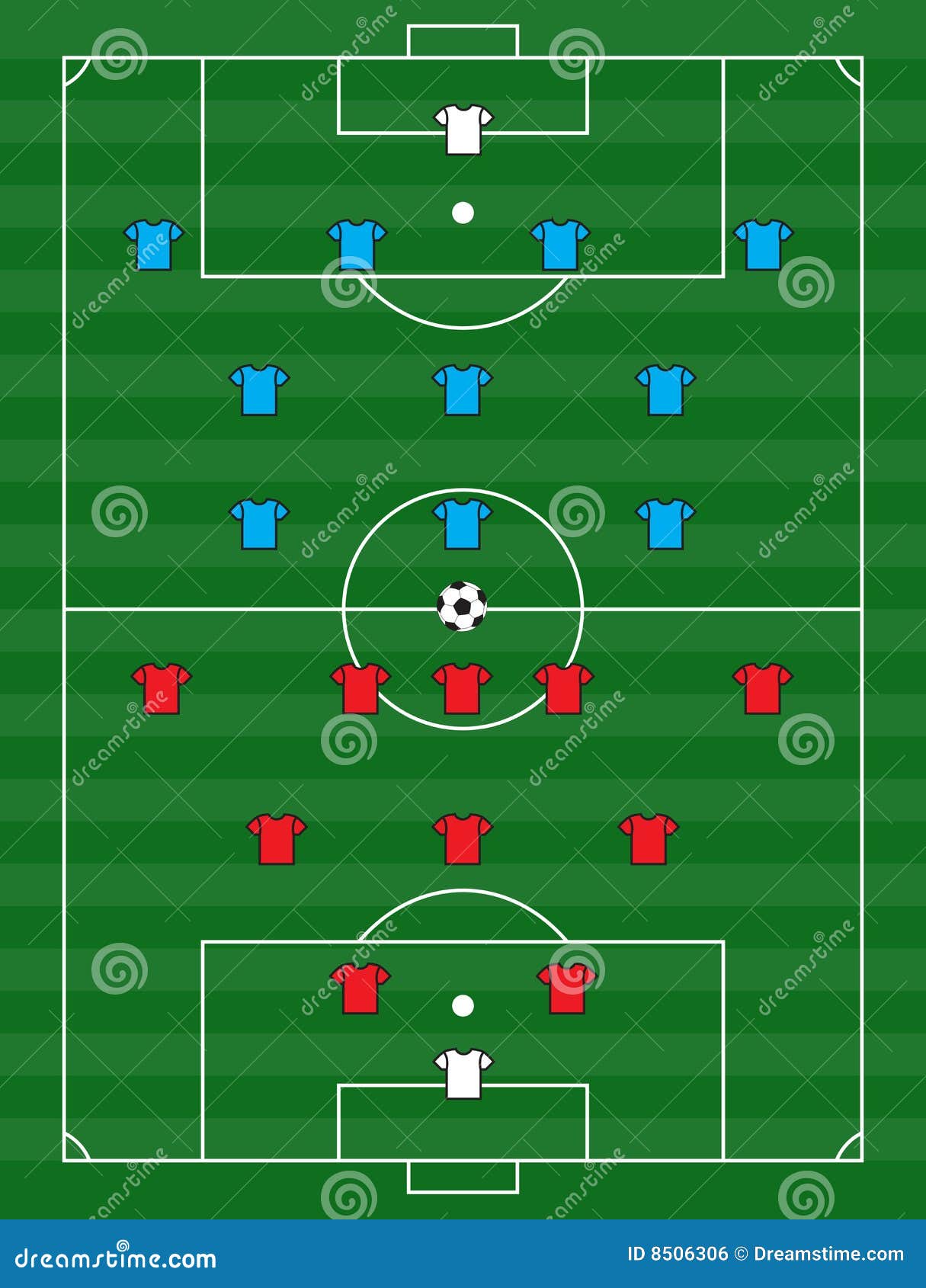 Football ground stock vector. Illustration of three, goal - 8506306