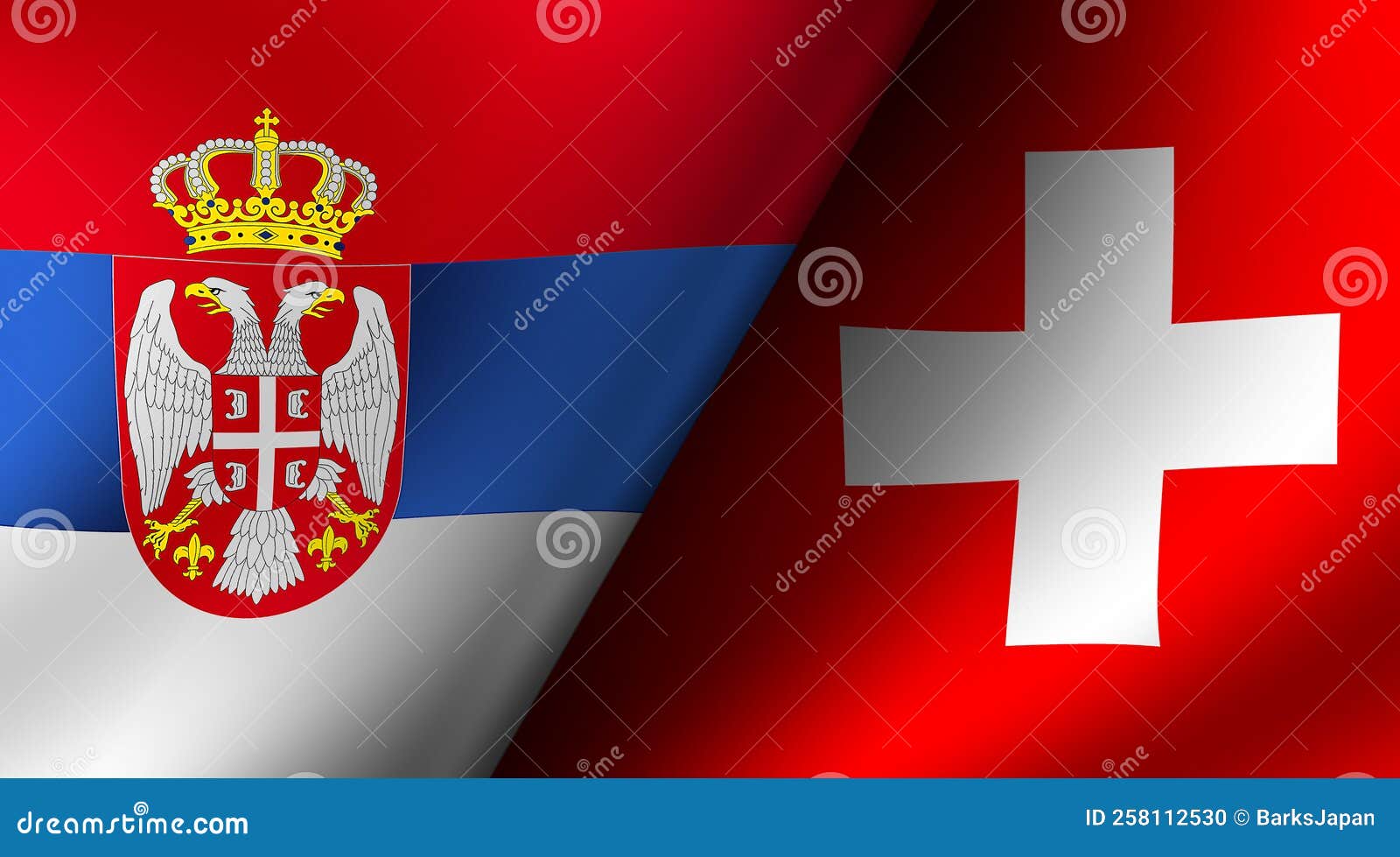 Football 2022 Group Stage Match Cards Serbia Vs Switzerland Stock