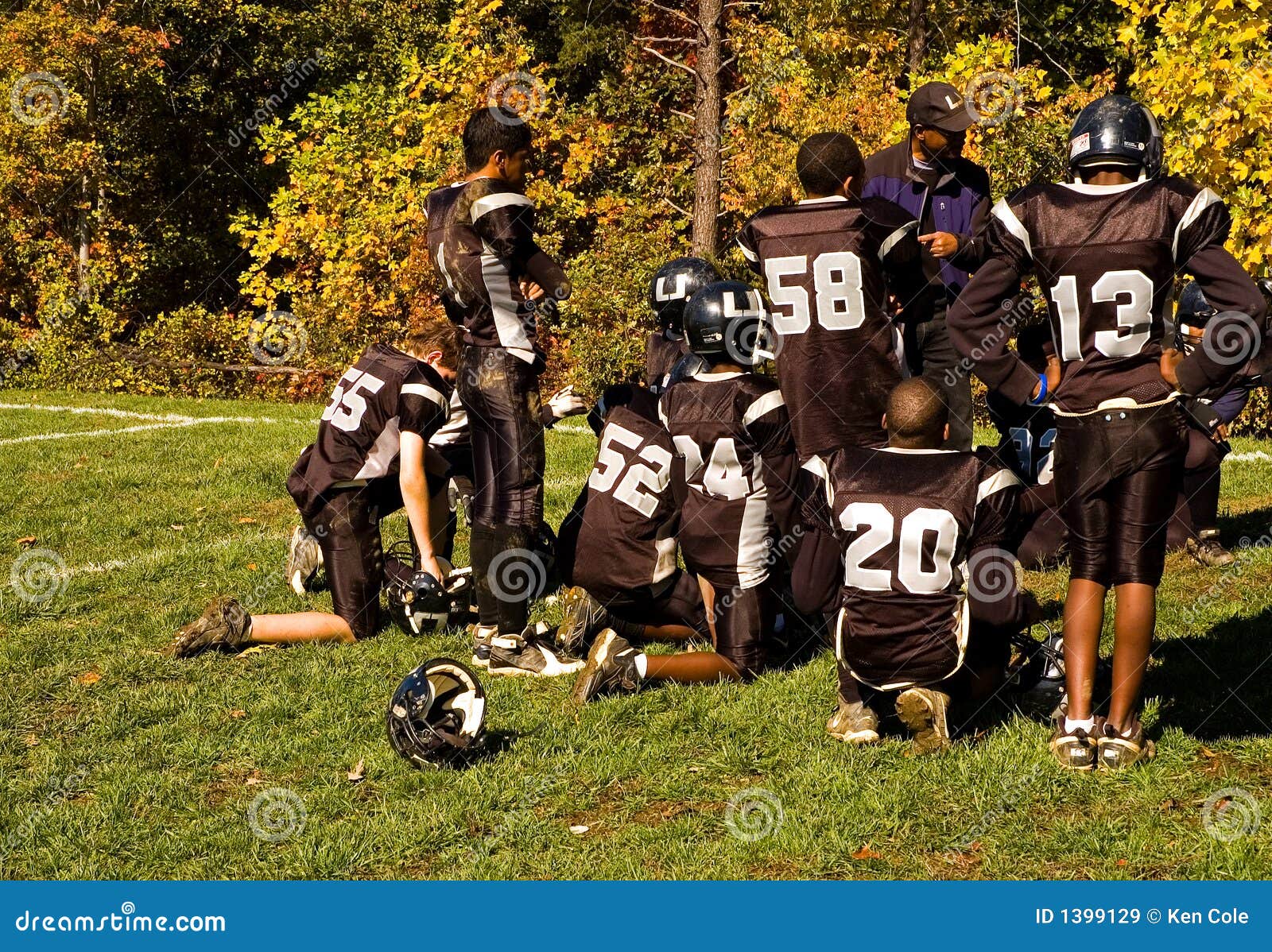 Football Half-time Pep Talk - 2 Editorial Stock Image - Image of ...