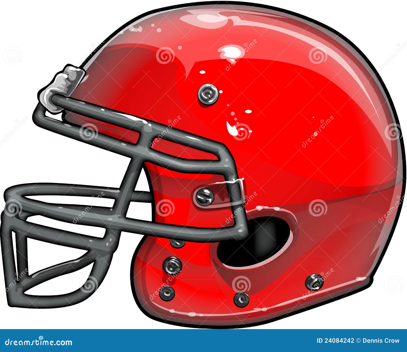 Football Helmet Vector Illustration Stock Vector - Illustration of ...