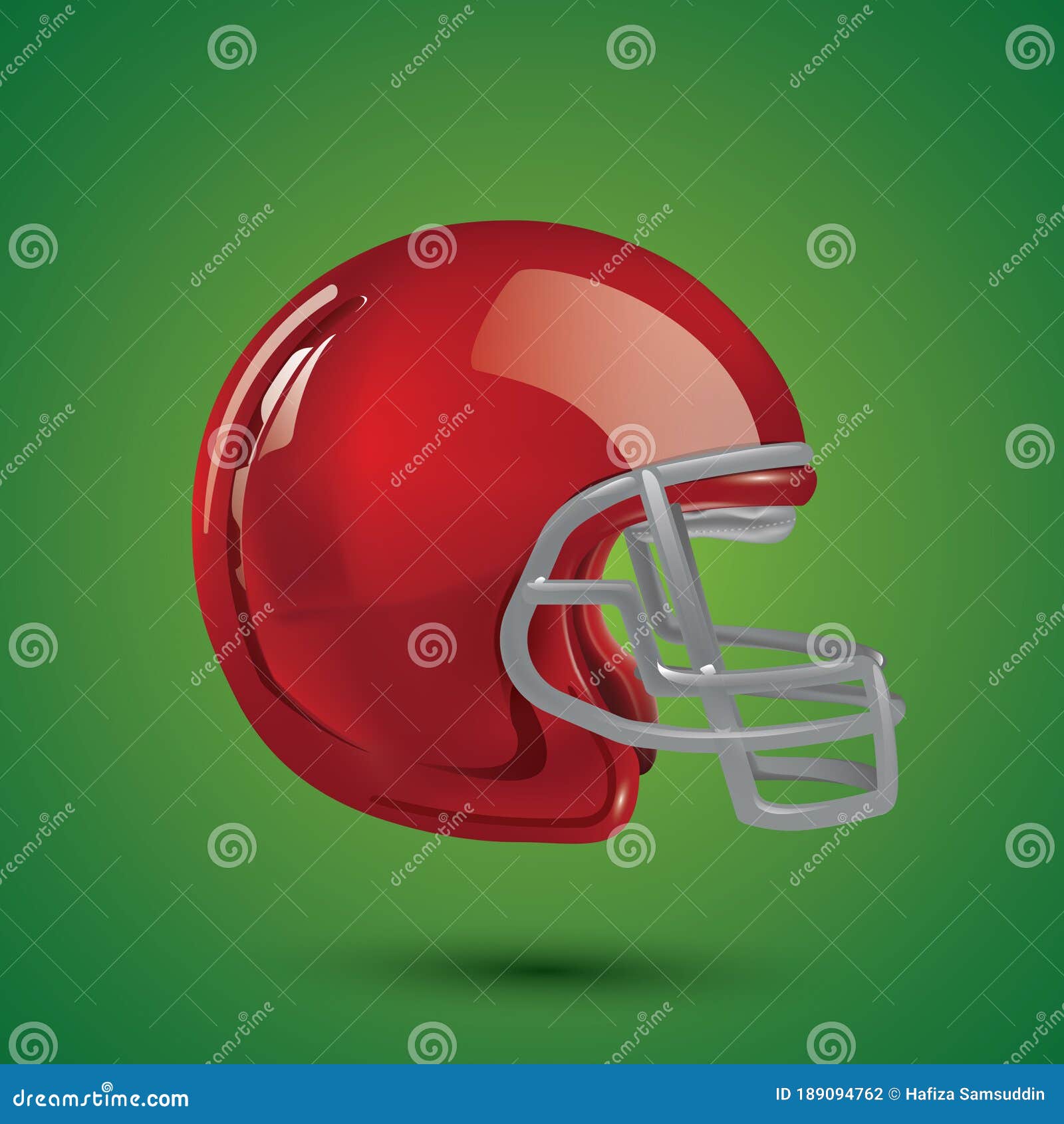 Football Helmet. Vector Illustration Decorative Design Stock Vector ...