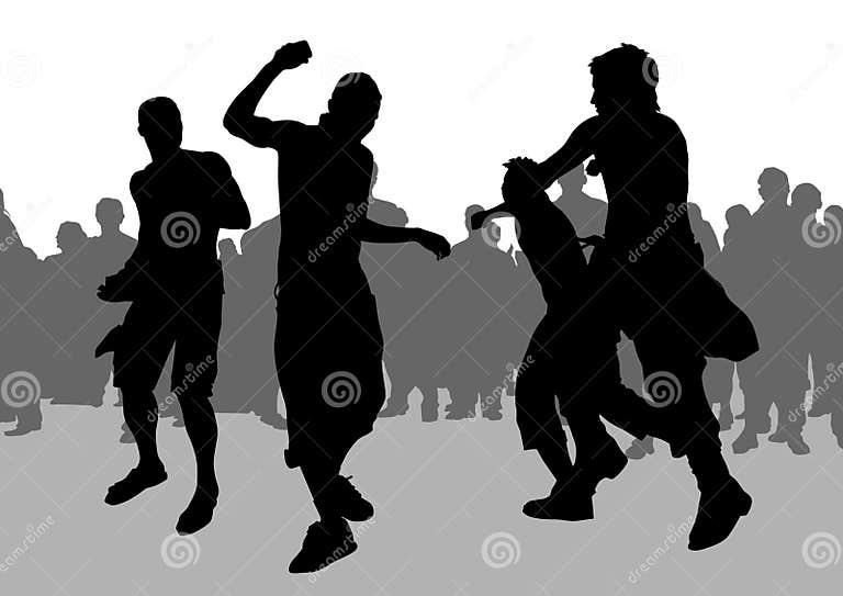 Football hooligans stock vector. Illustration of event - 22478044