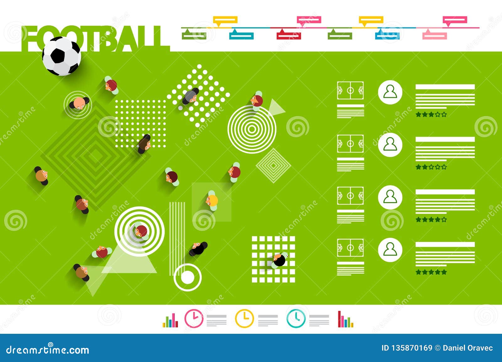 Football Infographic - Vector | CartoonDealer.com #135870169