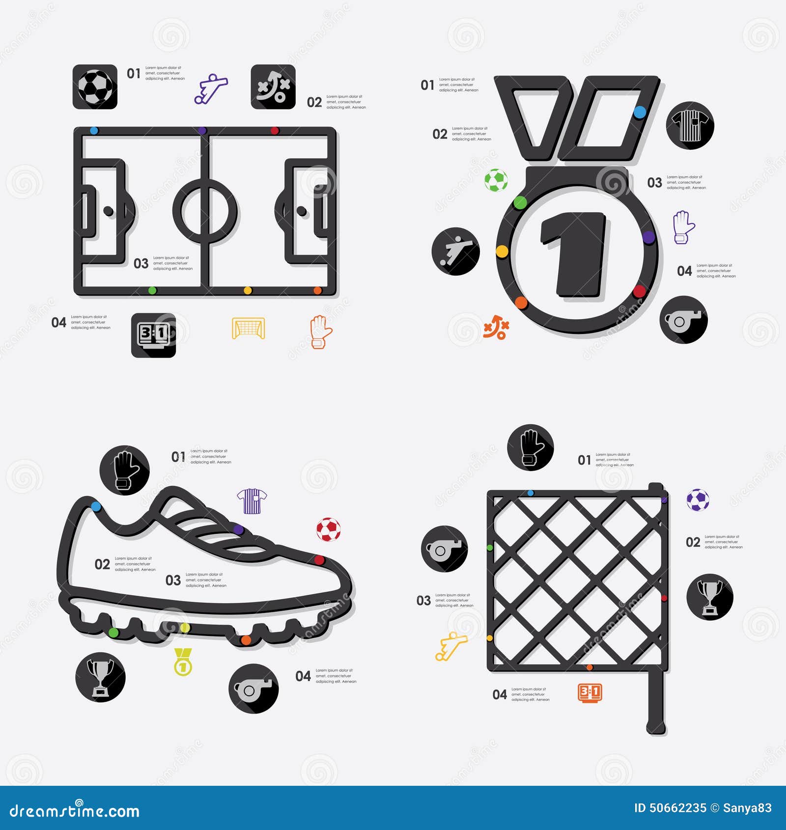 Football Infographic - Vector | CartoonDealer.com #135870169