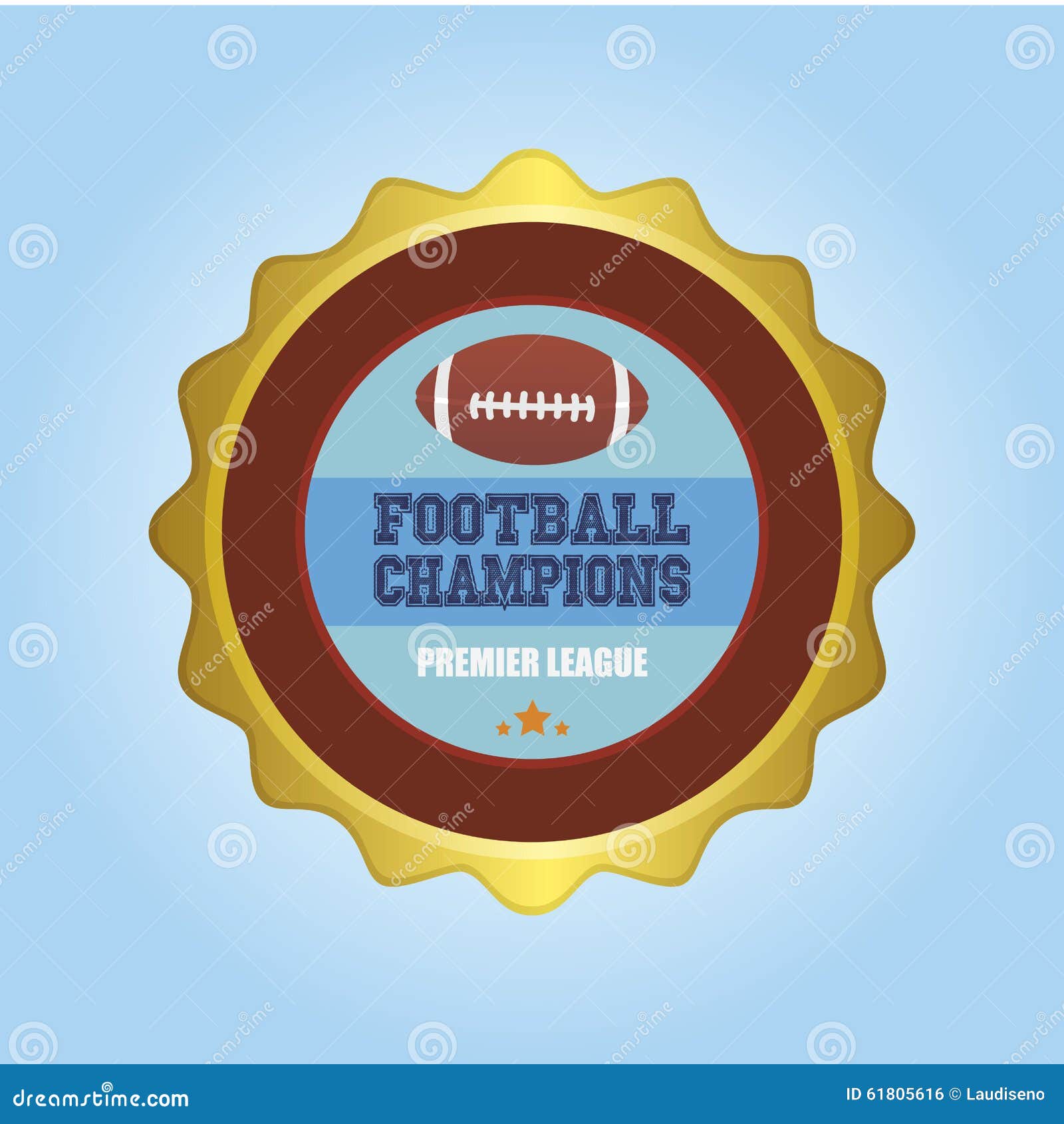 Football stock vector. Illustration of label, design - 61805616