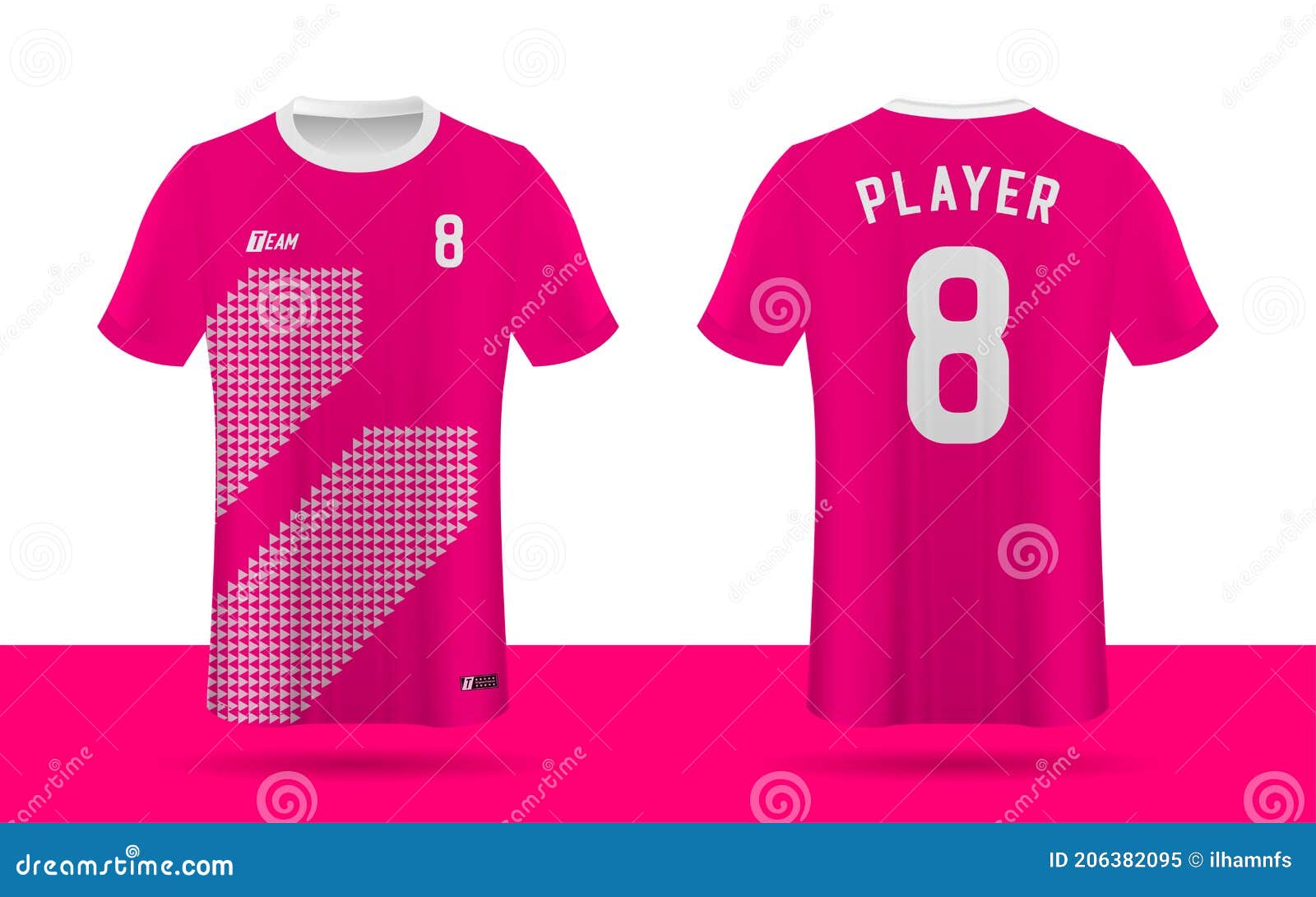 Football Jersey Front and Back Design Template Stock Vector ...