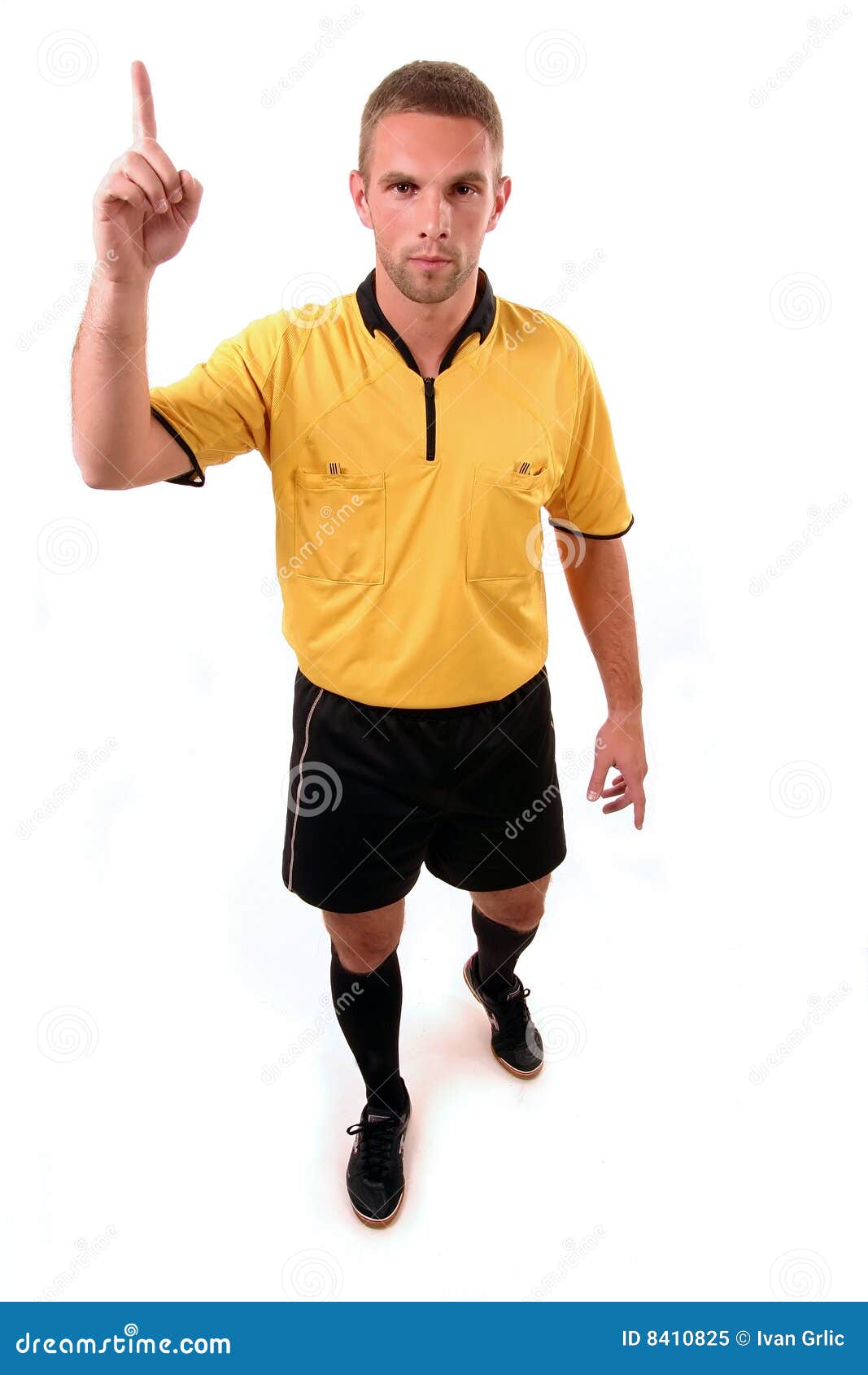 Football judge stock image. Image of player, green, punish - 8410825