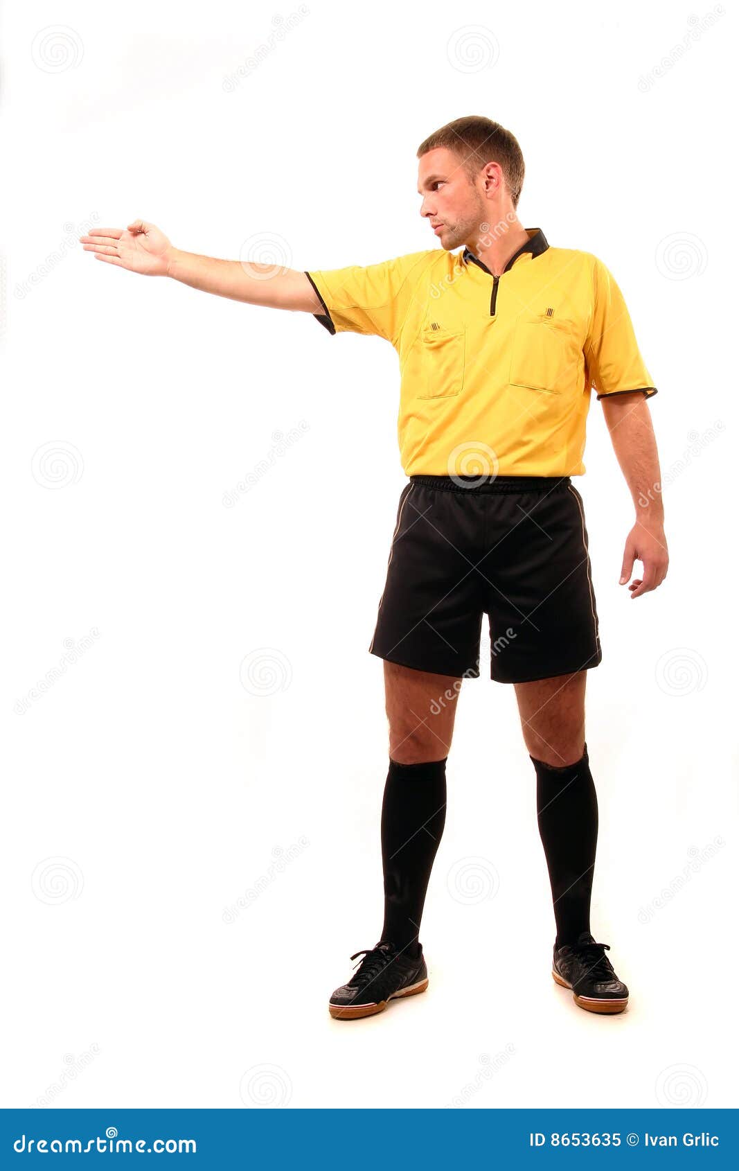 Football judge stock image. Image of finger, ball, money - 8653635