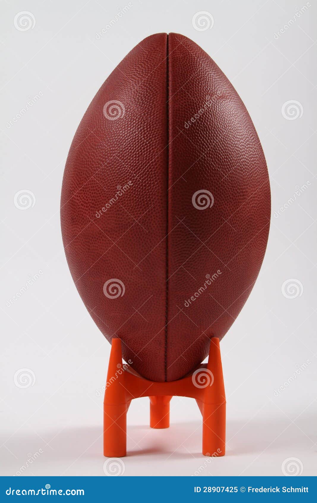 Football on a kicking tee stock image. Image of bowl - 28907425