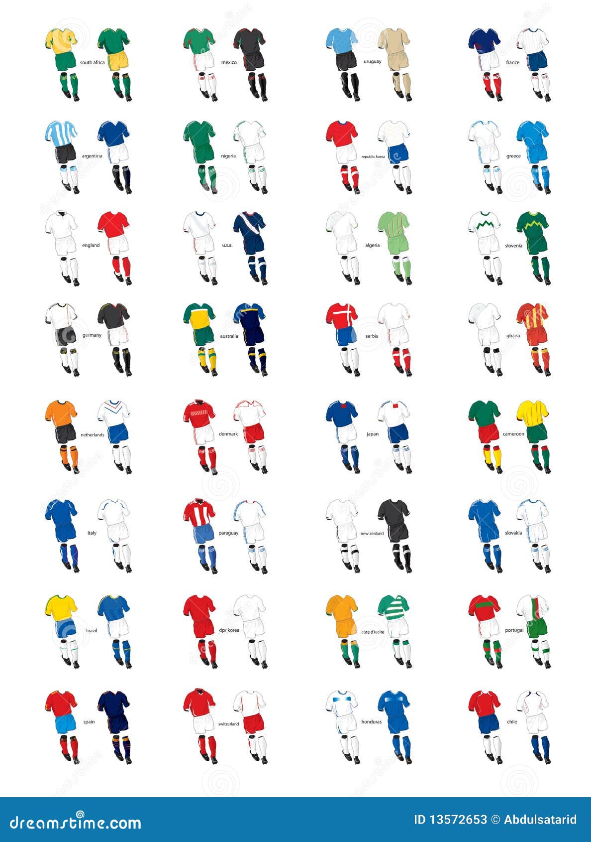 Football kit stock vector. Illustration of football, france - 13572653