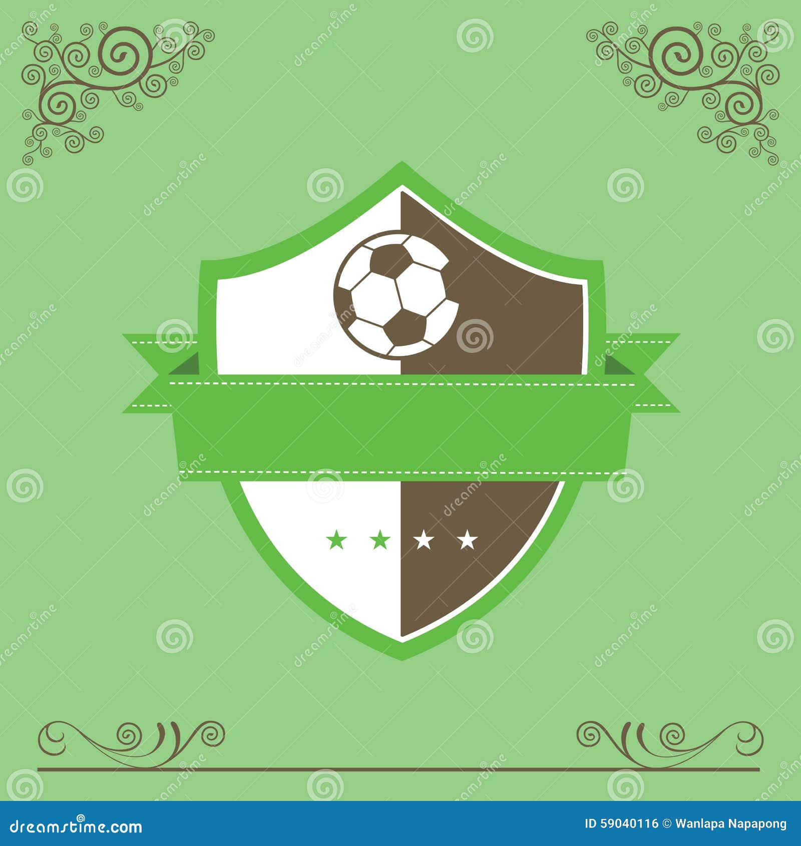 Football label stock vector. Illustration of icon, design - 59040116