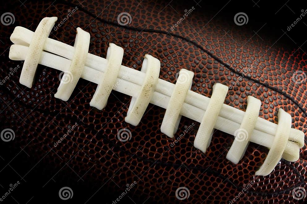 Football laced up stock photo. Image of sports, quarterback - 7301146