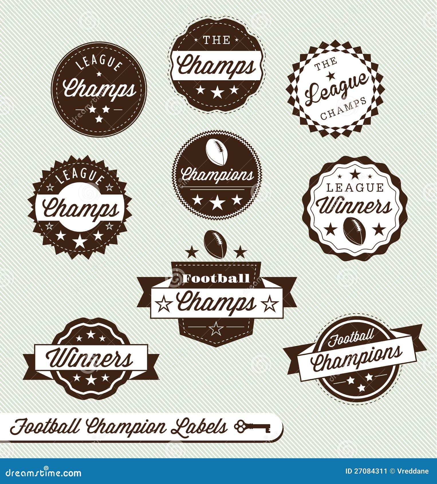 Football League Labels and Stickers Stock Vector - Illustration of ...
