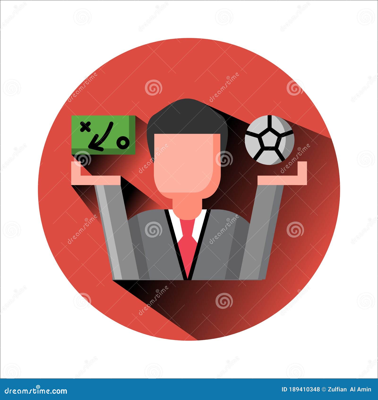 Football Manager Avatar with Flat Design Long Shadow Style Stock Vector ... Football Manager Avatar with Flat Design Long Shadow Style Stock Vector ...