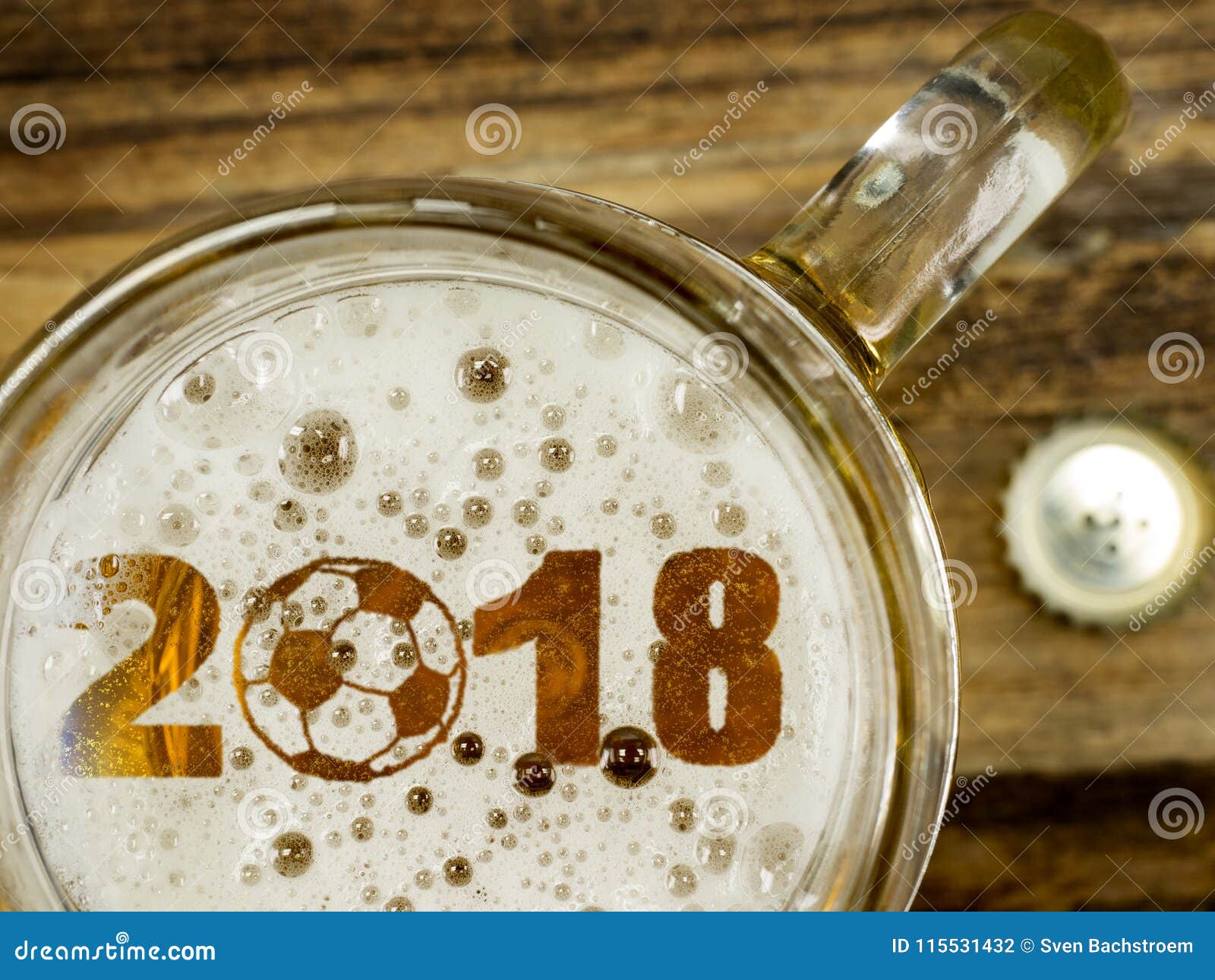 Football World Cup in Beer Foam Stock Photo - Image of germany ...