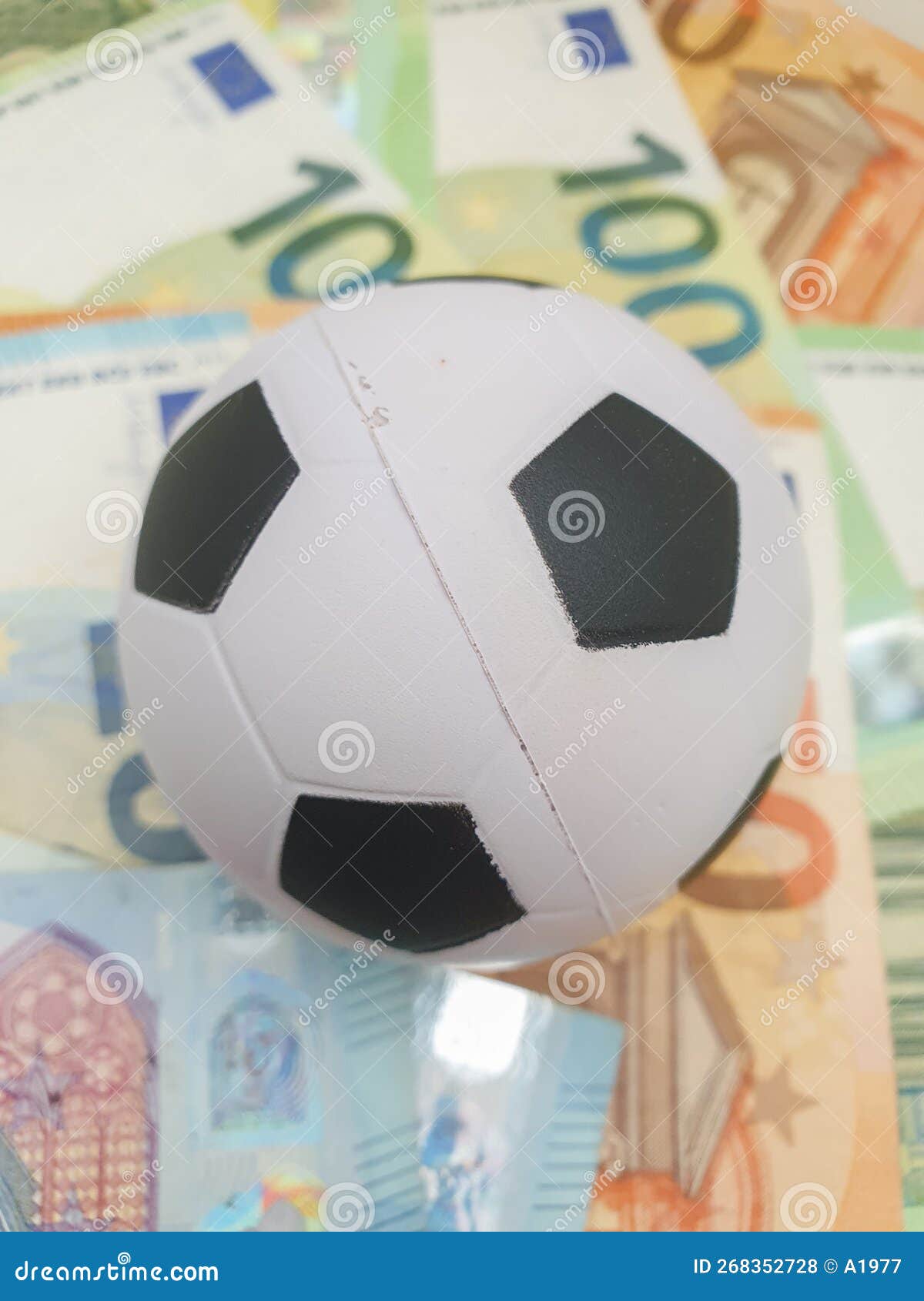 Football and money stock photo. Image of banknotes, exploitation ...