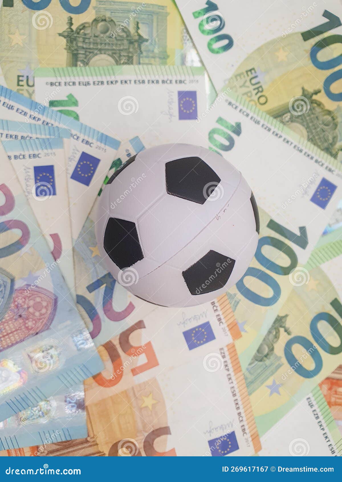 Football and money stock image. Image of money, bank - 269617167