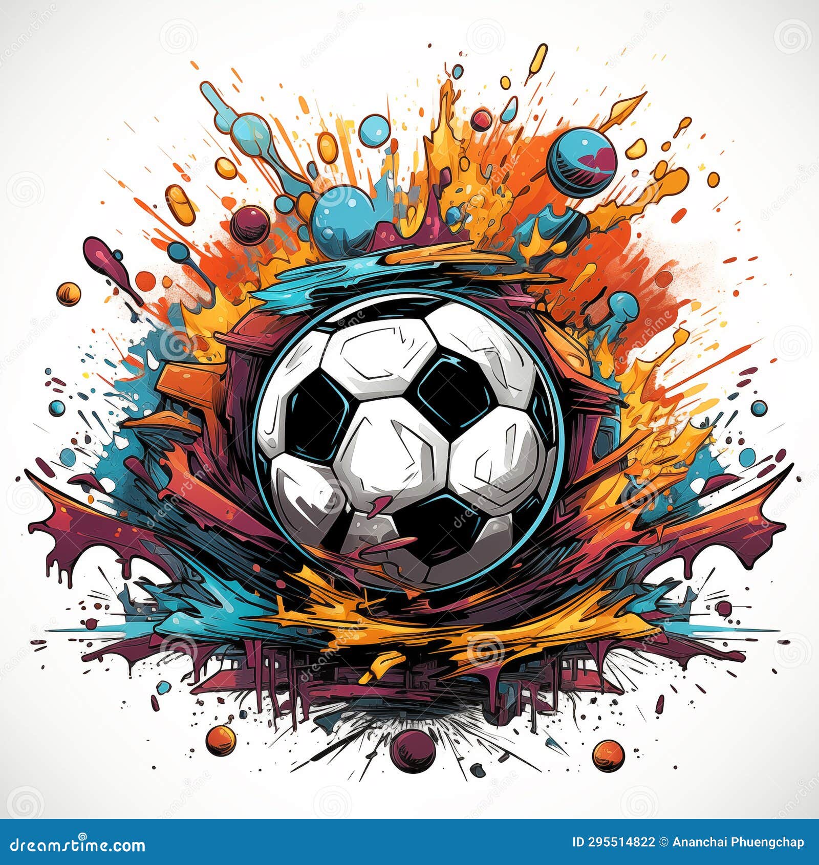 Football Monsters. Doodle Style Stock Illustration - Illustration of ...