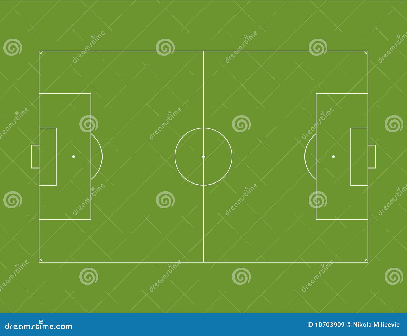 Football Pitch Cartoon Vector | CartoonDealer.com #10703909