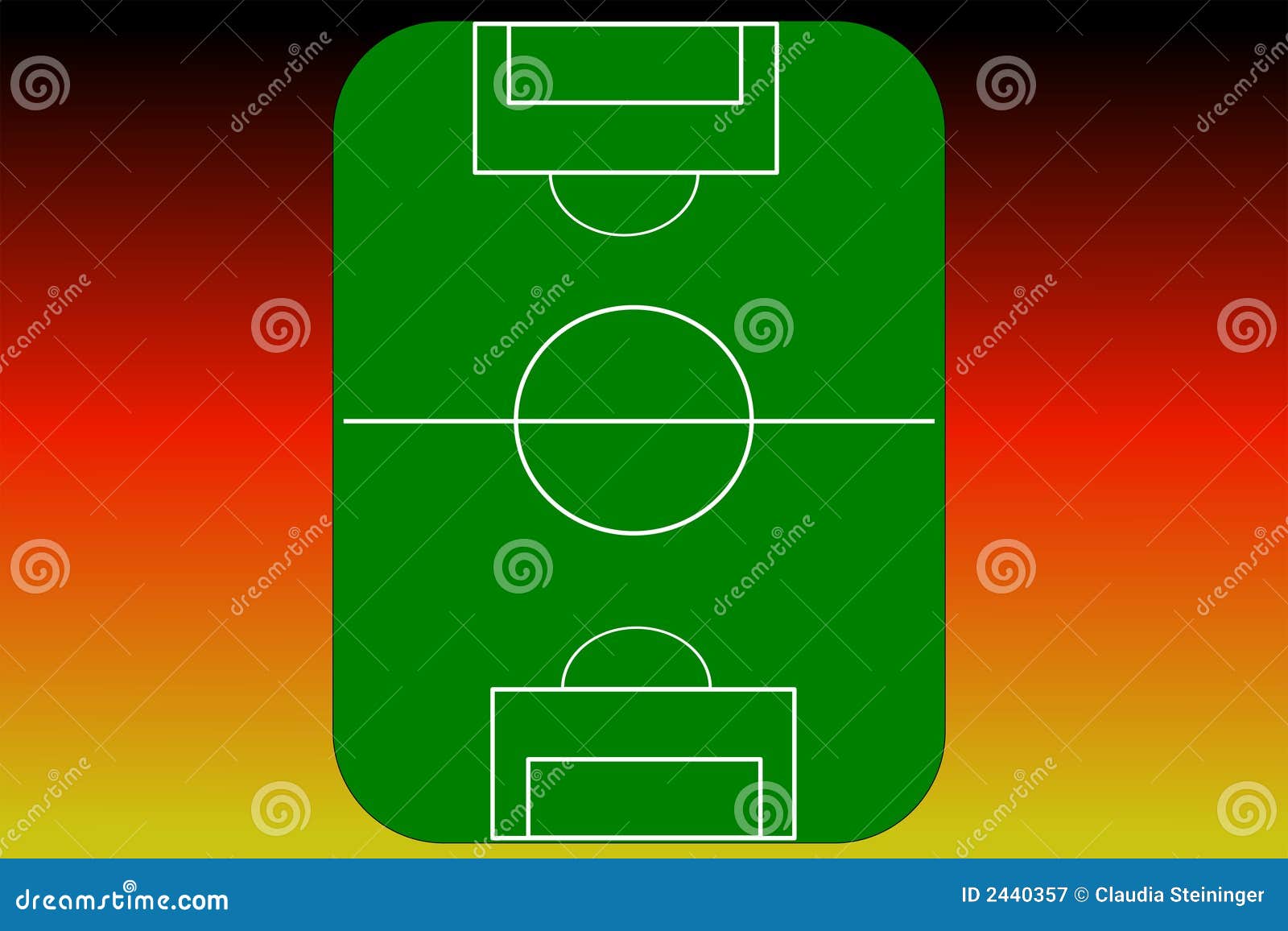 Football pitch (vector) stock vector. Illustration of colors - 2440357