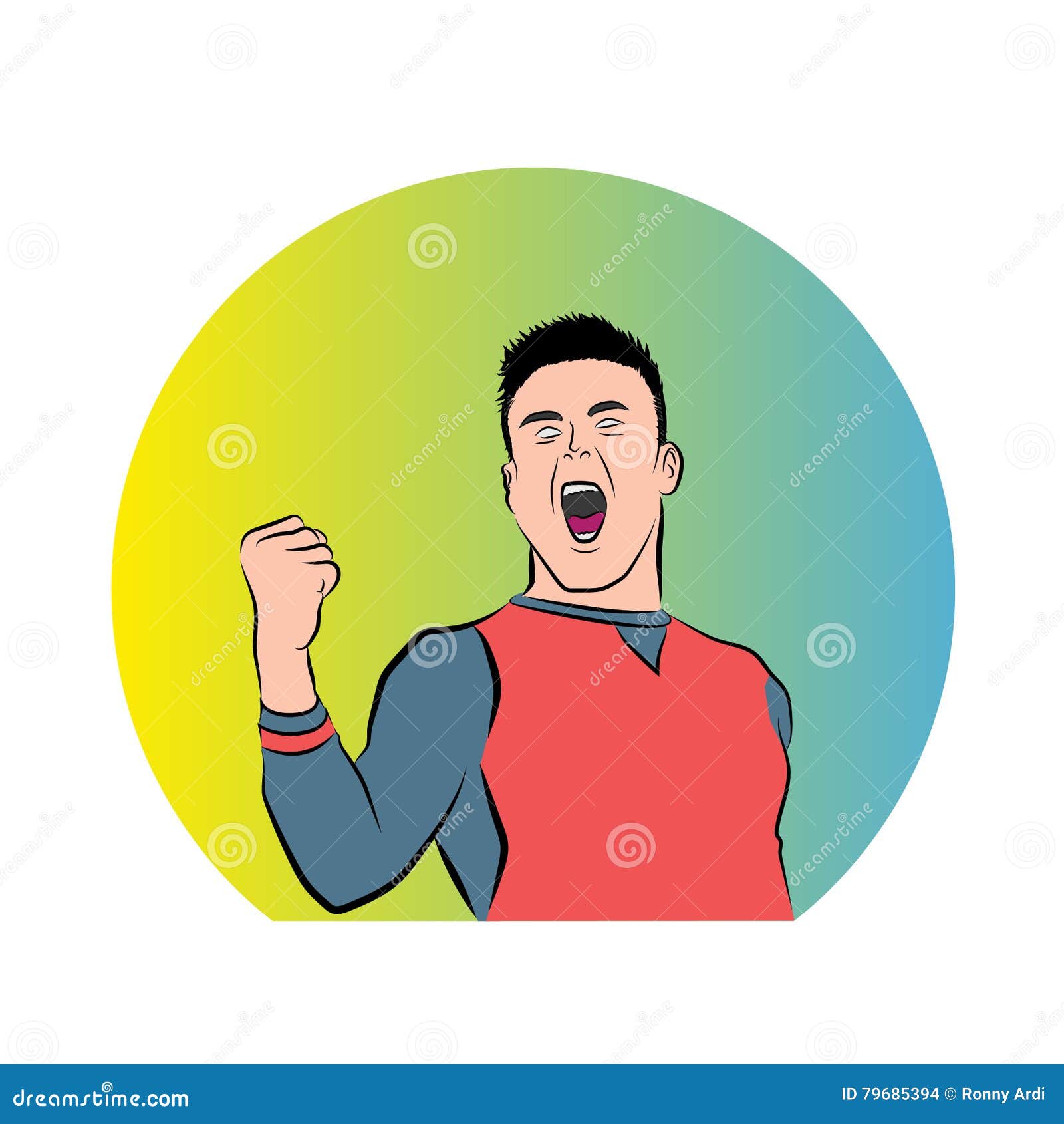 Football Player Celebration Stock Vector - Illustration of beatiful ...