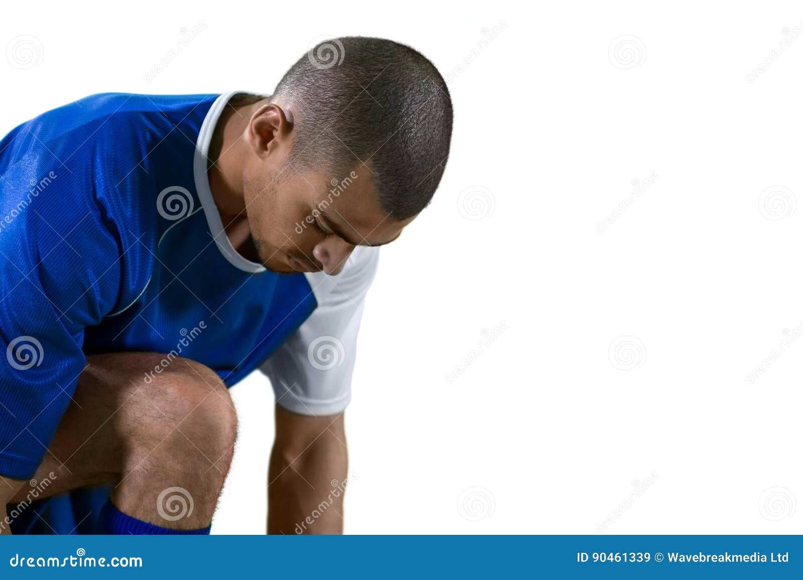 Football Player Getting Ready for the Game Stock Image - Image of ...