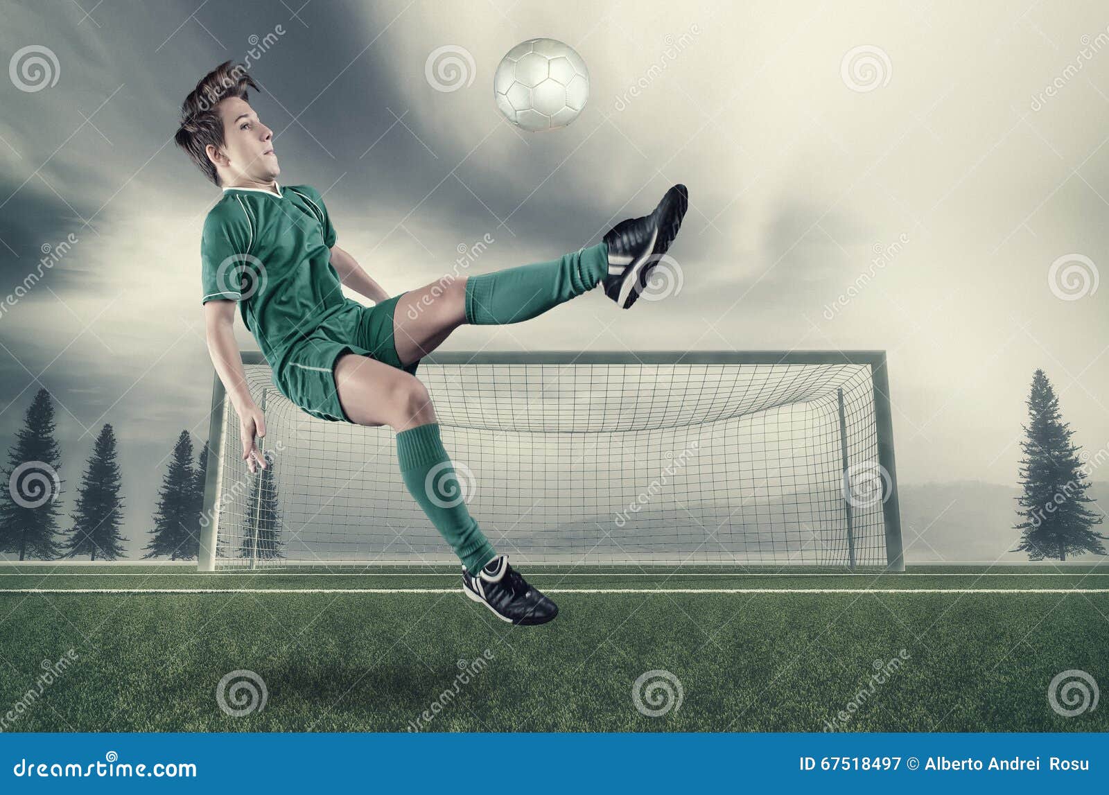 Football player stock image. Image of jersey, pitch, side - 67518497