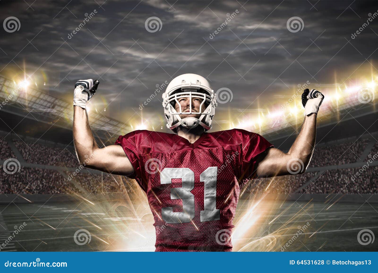 Football Player stock photo. Image of male, playing, team - 64531628