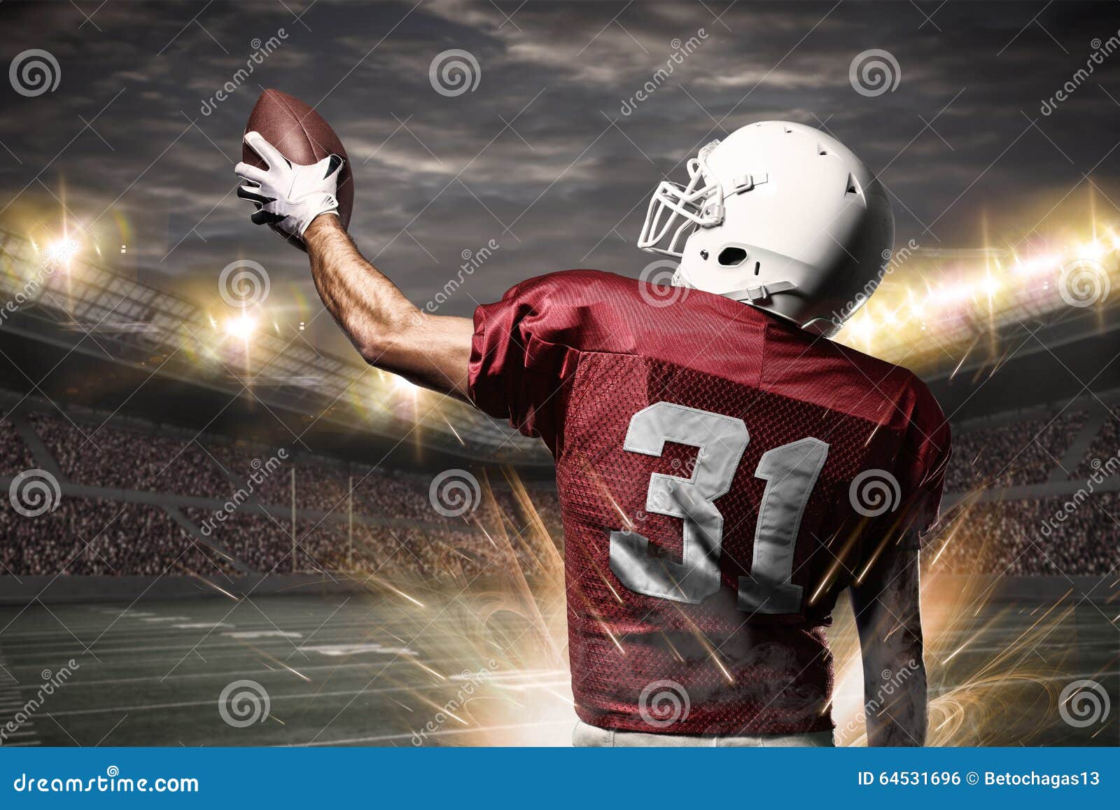Football Player stock photo. Image of competitive, determination - 64531696