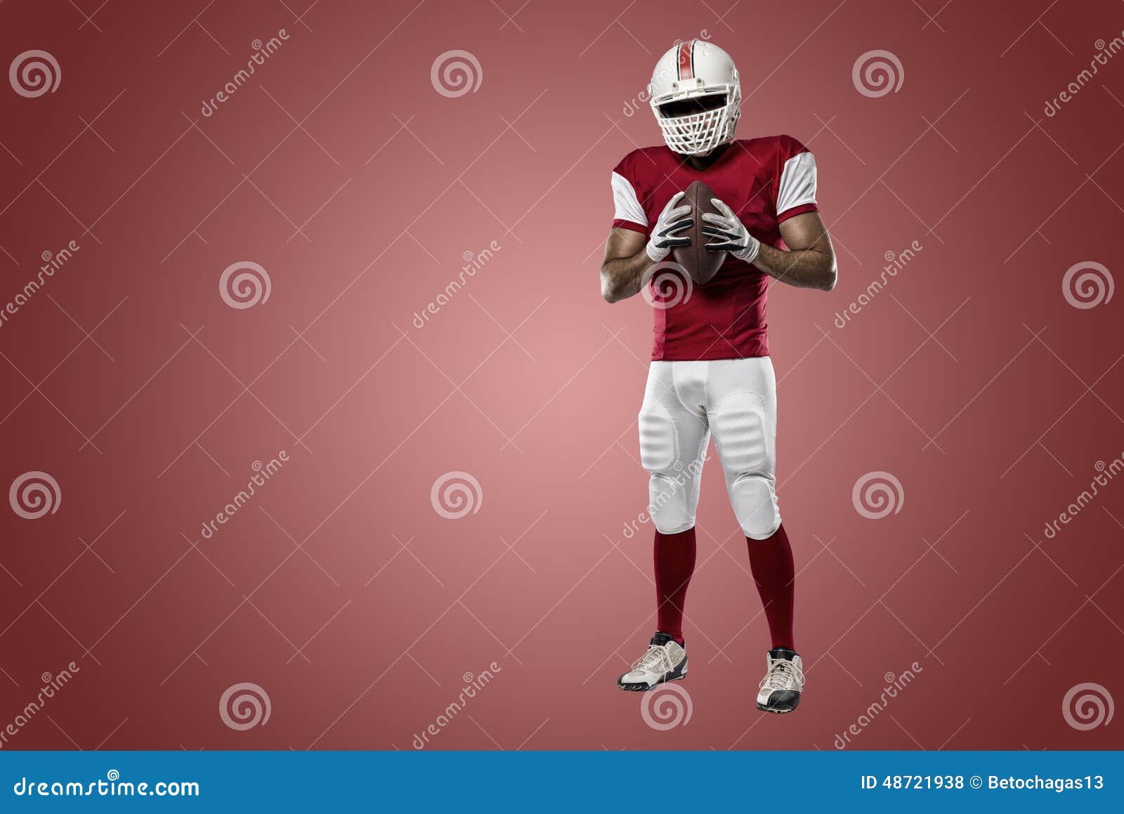 Football Player stock photo. Image of sports, muscular - 48721938