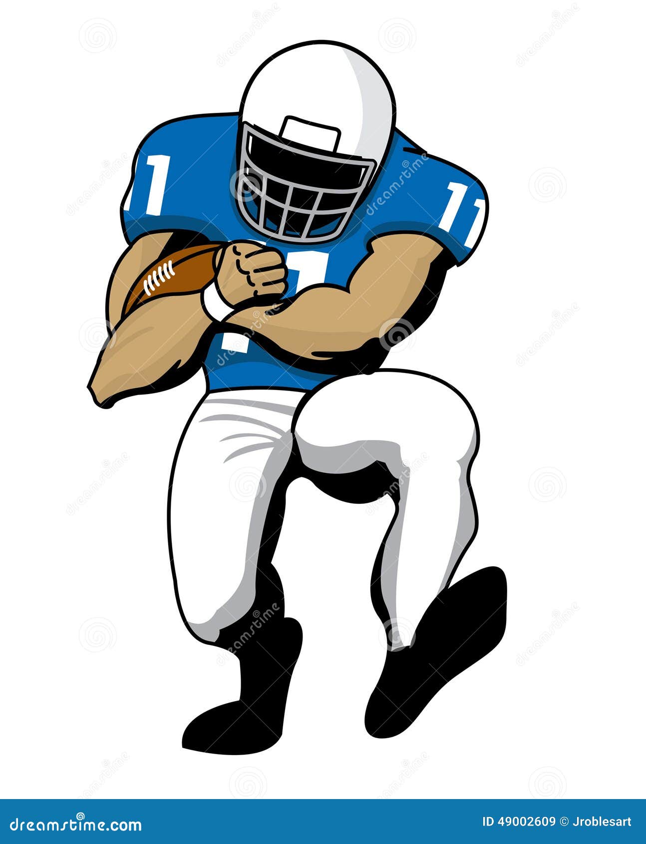 Football 2 stock vector. Illustration of receiver, cartoon - 49002609