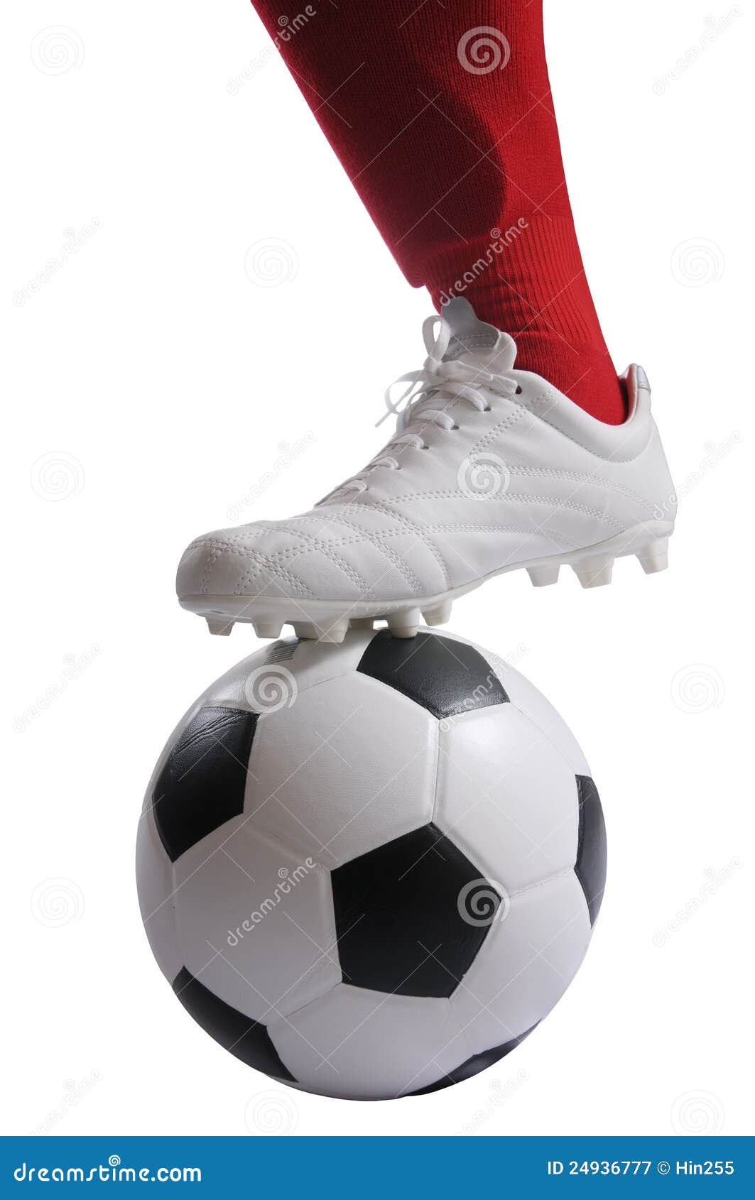Football Player Stopping Ball Stock Image - Image of outdoor, equipment ...