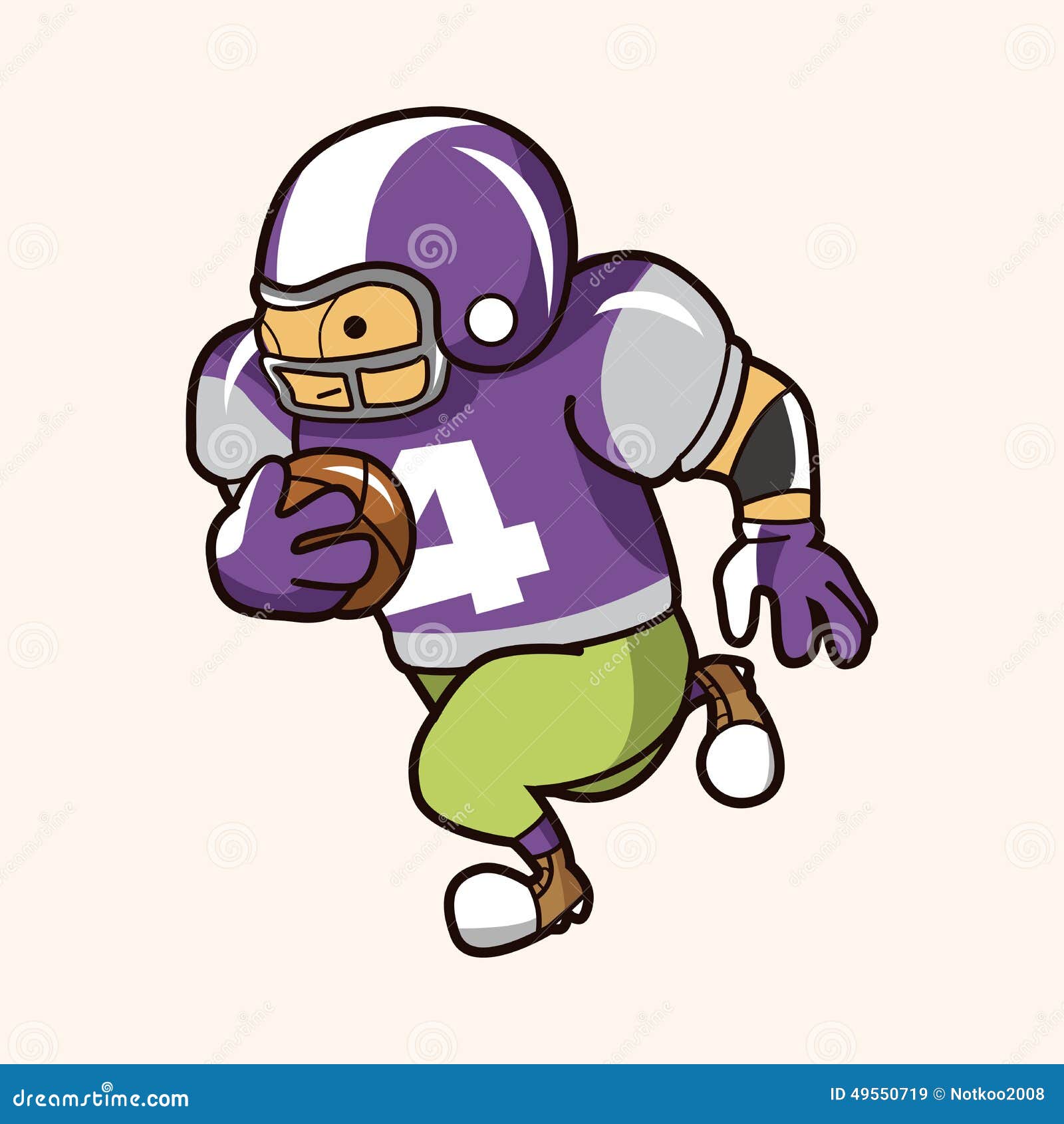 Football Player Theme Elements Vector,eps Stock Vector - Illustration ...