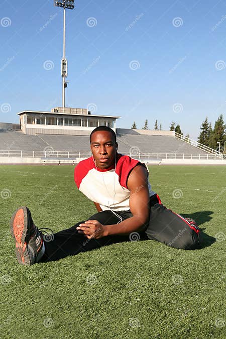 Football Player Workout stock image. Image of male, brawny - 3462133