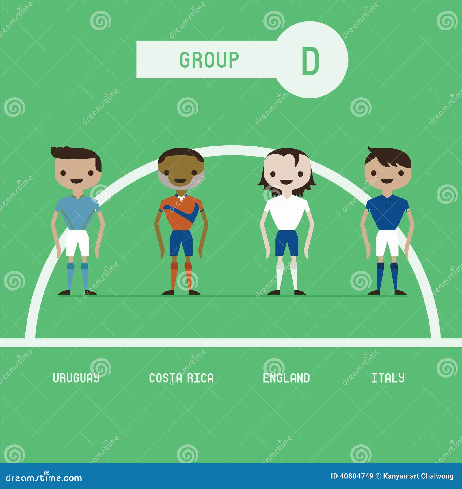 Football players group D editorial stock image. Illustration of ...