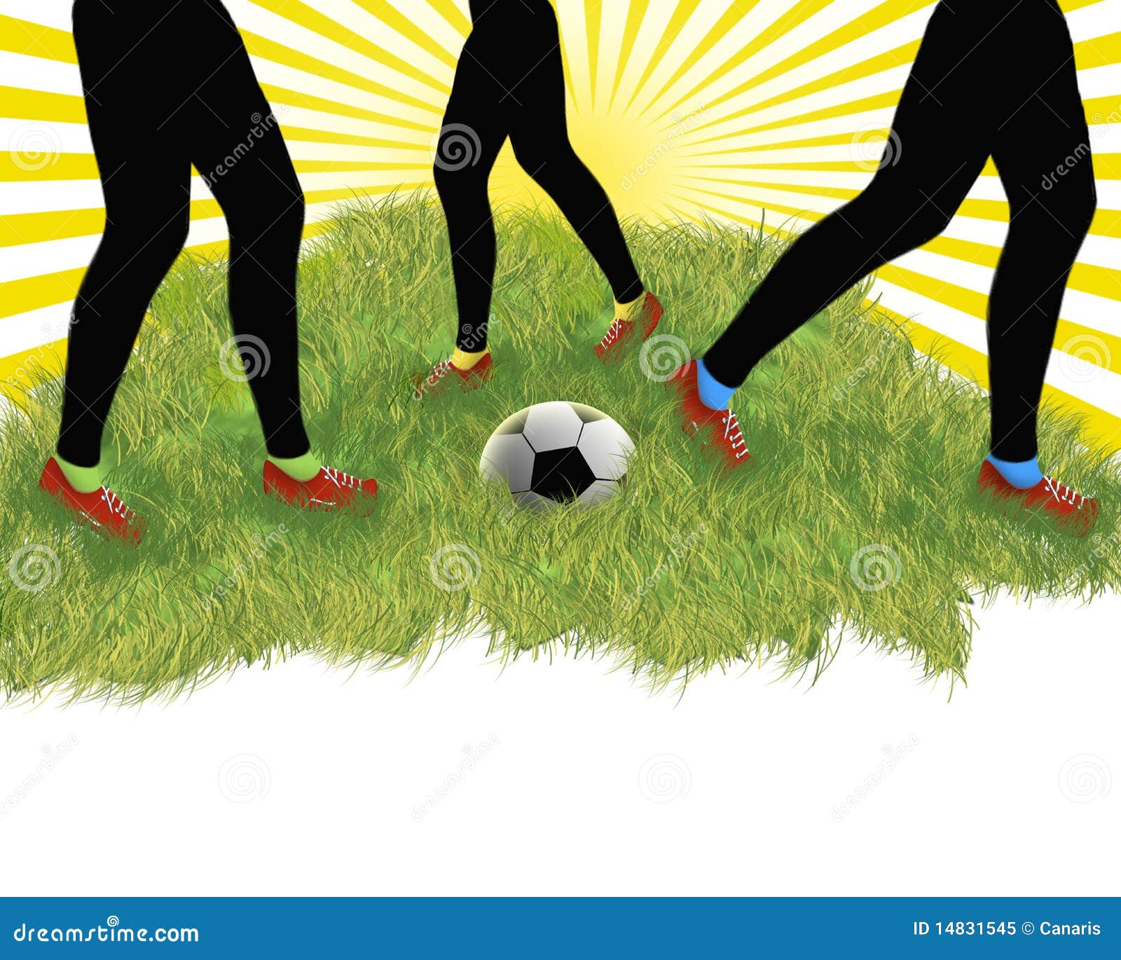Football players - legs stock illustration. Illustration of competition ...