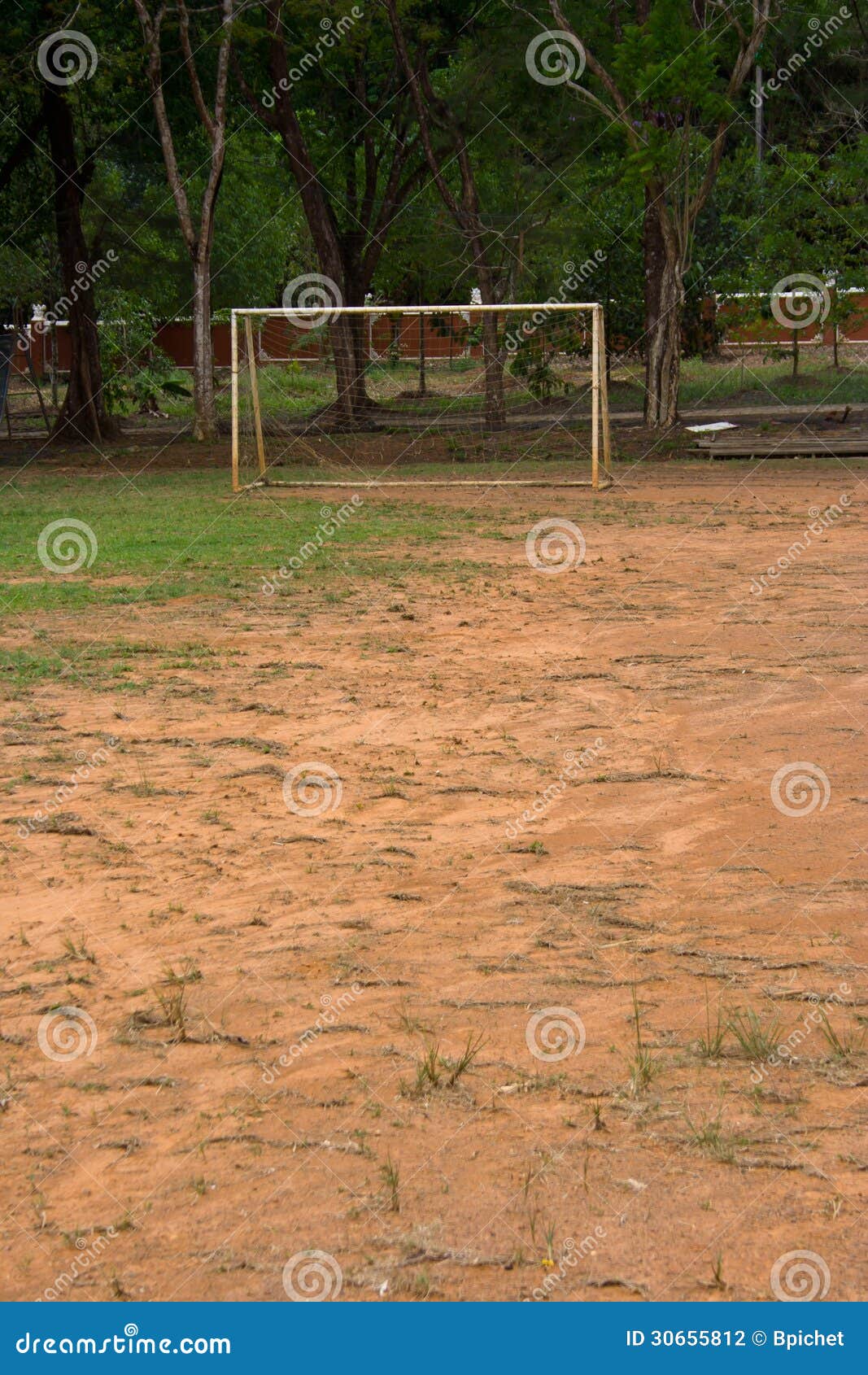 Football poor. stock photo. Image of green, gate, nature - 30655812