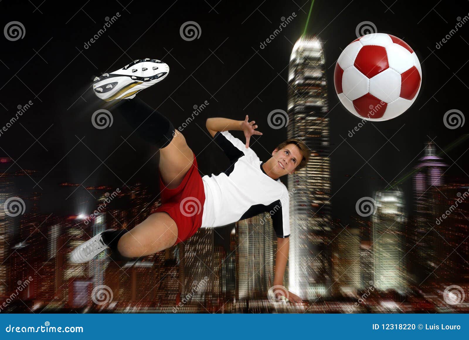 Football power stock photo. Image of shot, football, energy - 12318220