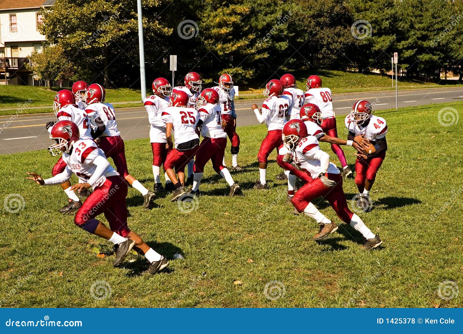 Football Practice stock photo. Image of high, october - 1425378