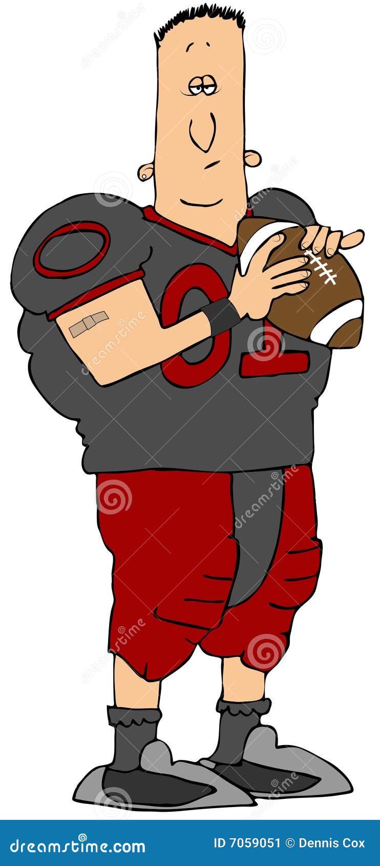 Football Quarterback stock illustration. Illustration of quarterback ...
